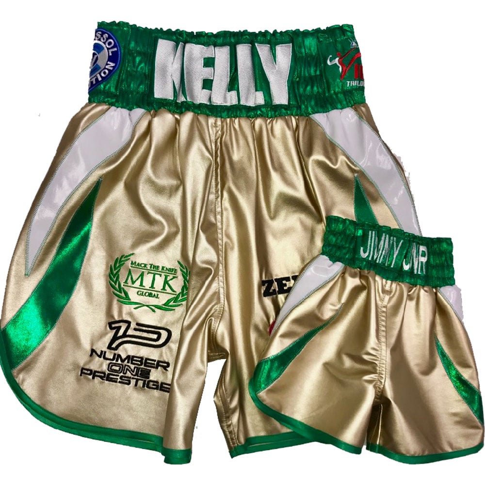 Jimmy Kelly vs Dennis Hogan Boxing Shorts | Suzi Wong Creations Ltd