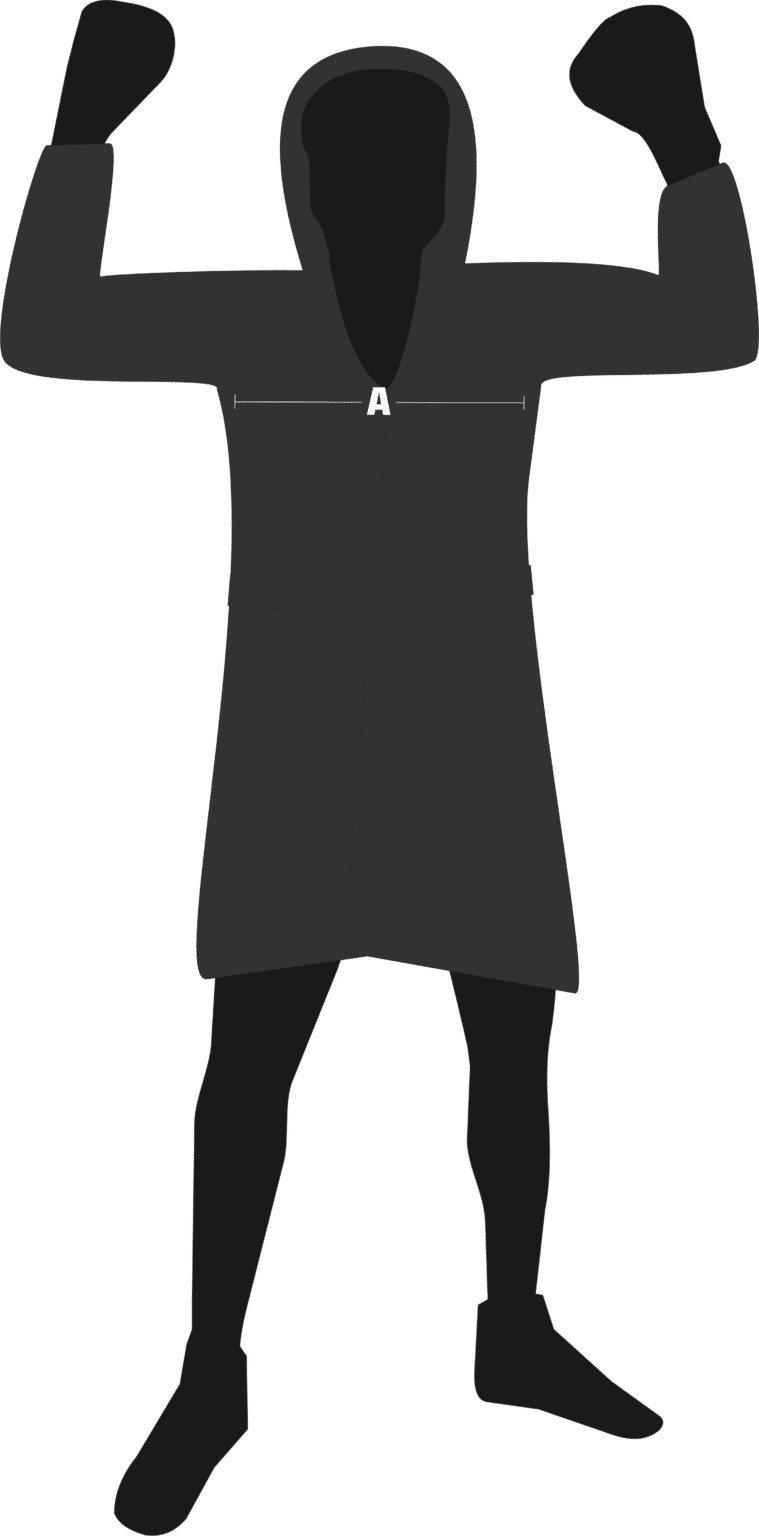 Customisable White and Blue Smoke Boxing Ring Jacket