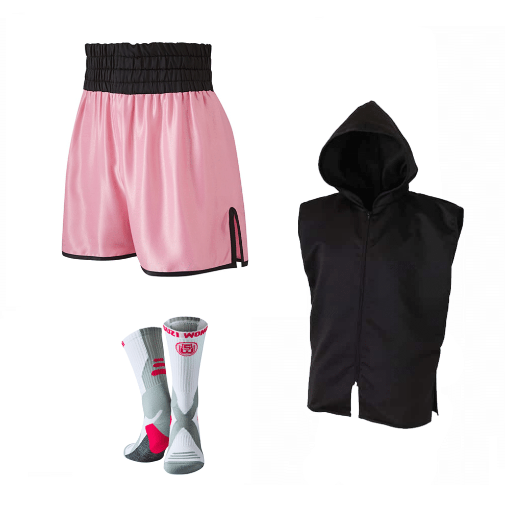 Women's Hagler Satin Boxing Kit Bundle | Suzi Wong Creations Ltd
